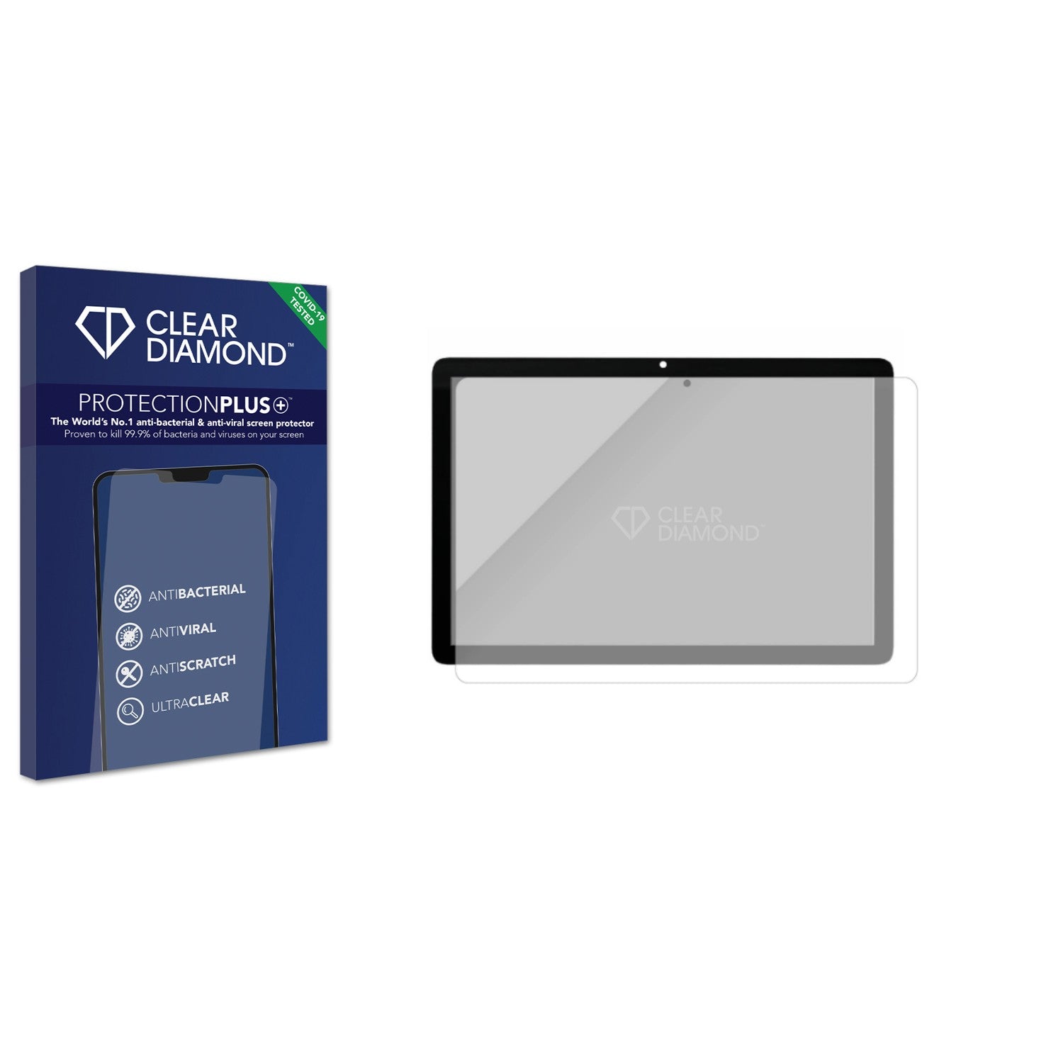 Clear Diamond Anti-viral Screen Protector for Zonko D106C - ScreenShield