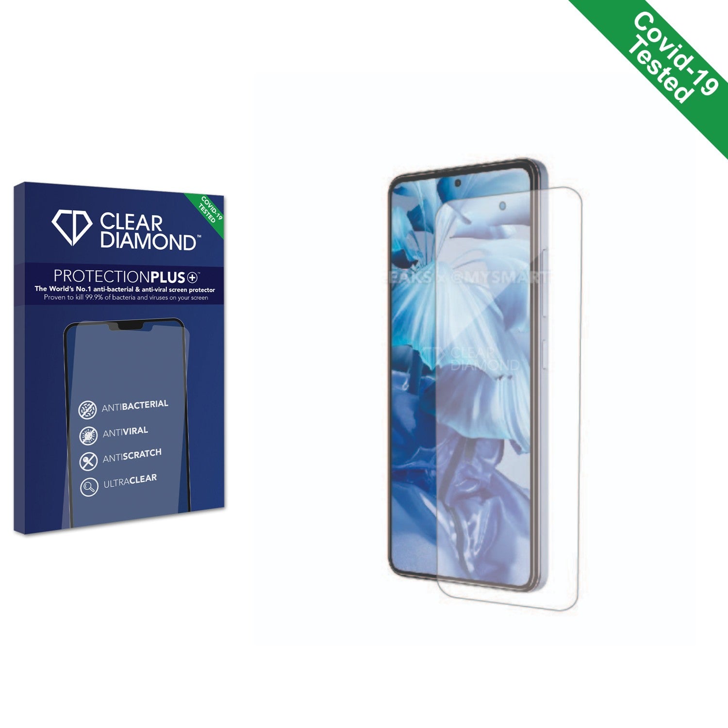 Clear Diamond Anti-viral Screen Protector for HMD Pulse Pro - ScreenShield