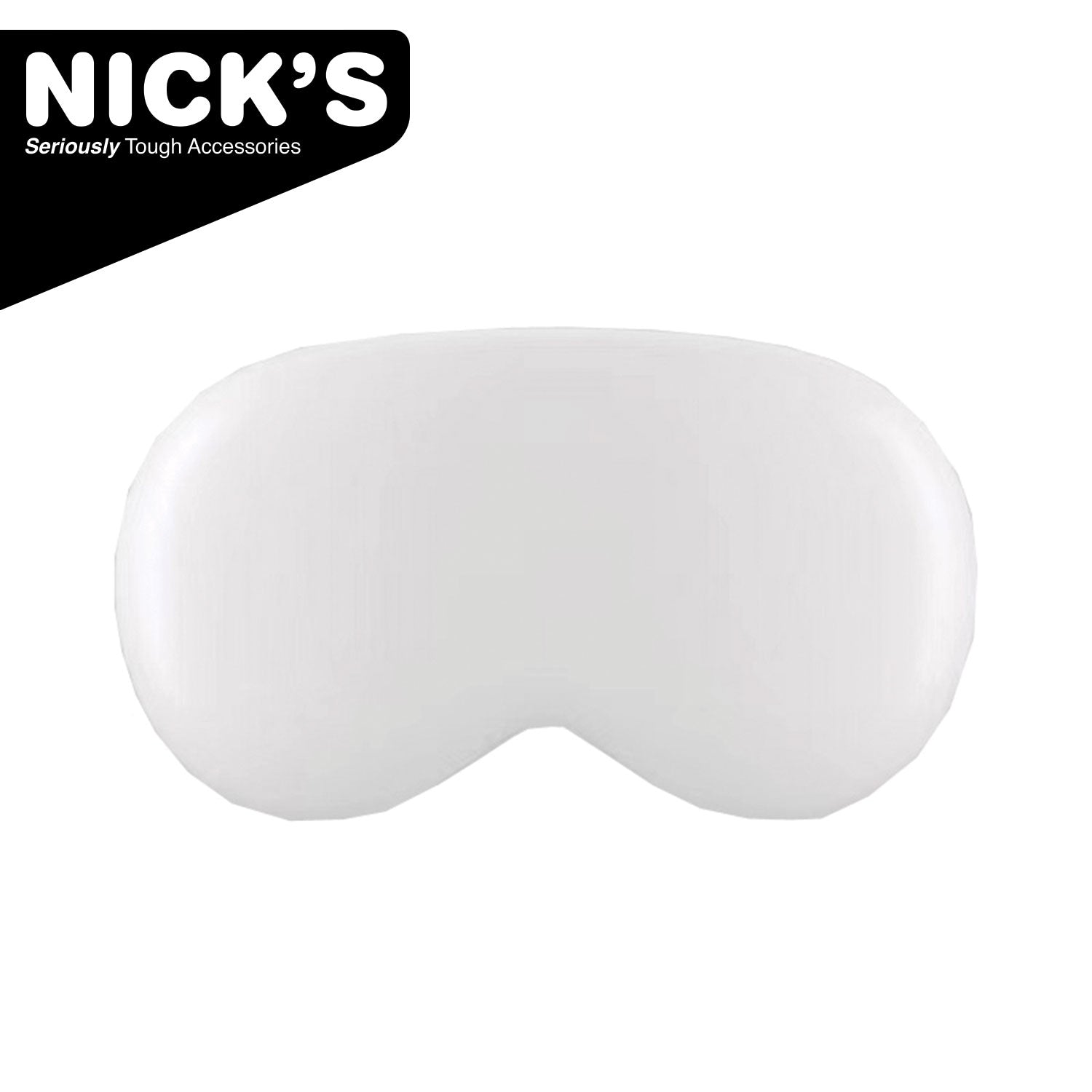 NICK'S fitted Silicon Case for Apple Vision Pro (White) - ScreenShield