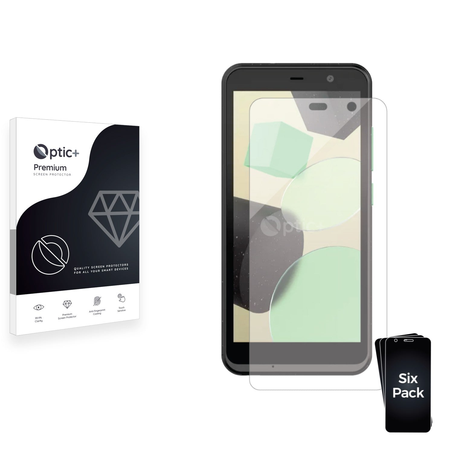 6pk Optic+ Premium Film Screen Protectors for One NZ Smart Green ...