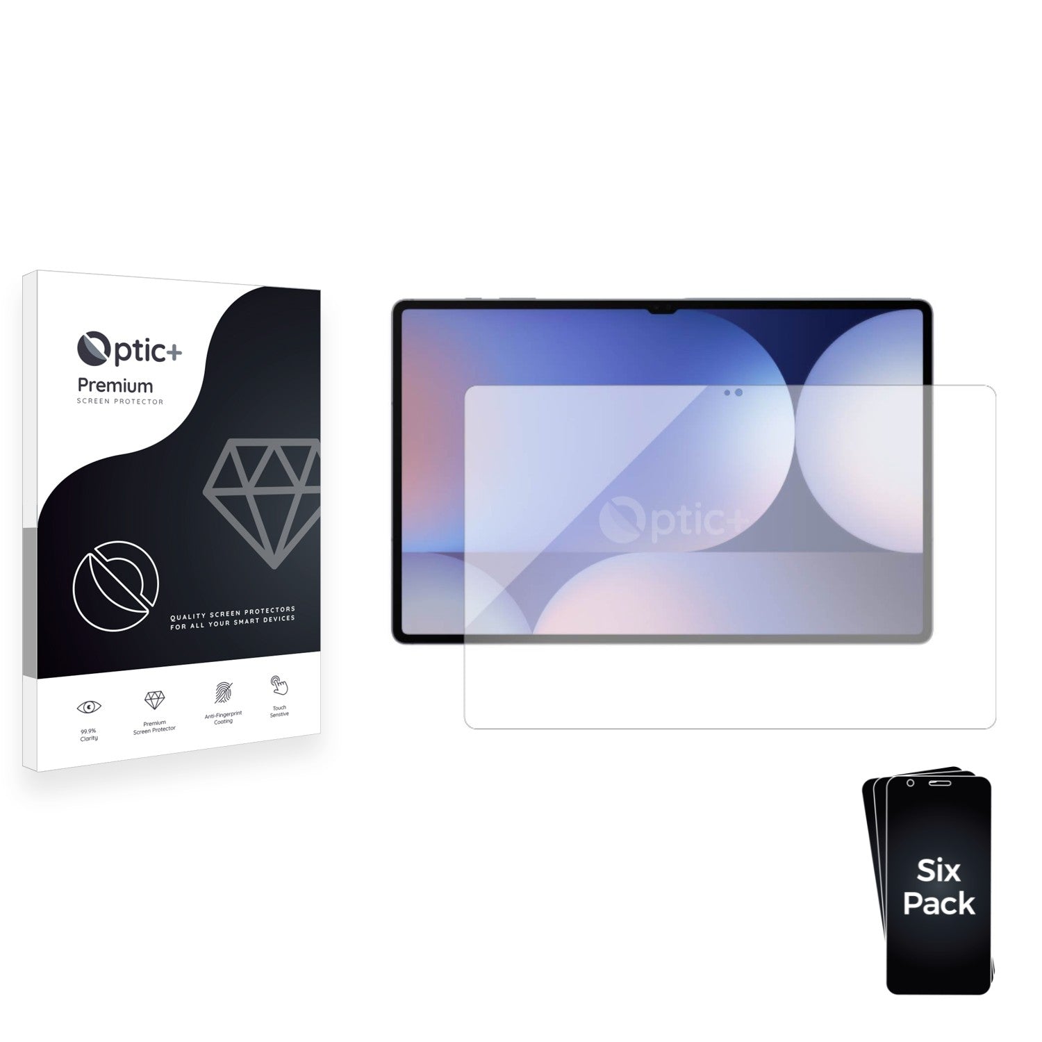 6pk Optic+ Premium Film Screen Protectors for Samsung Galaxy Tab S10 ...