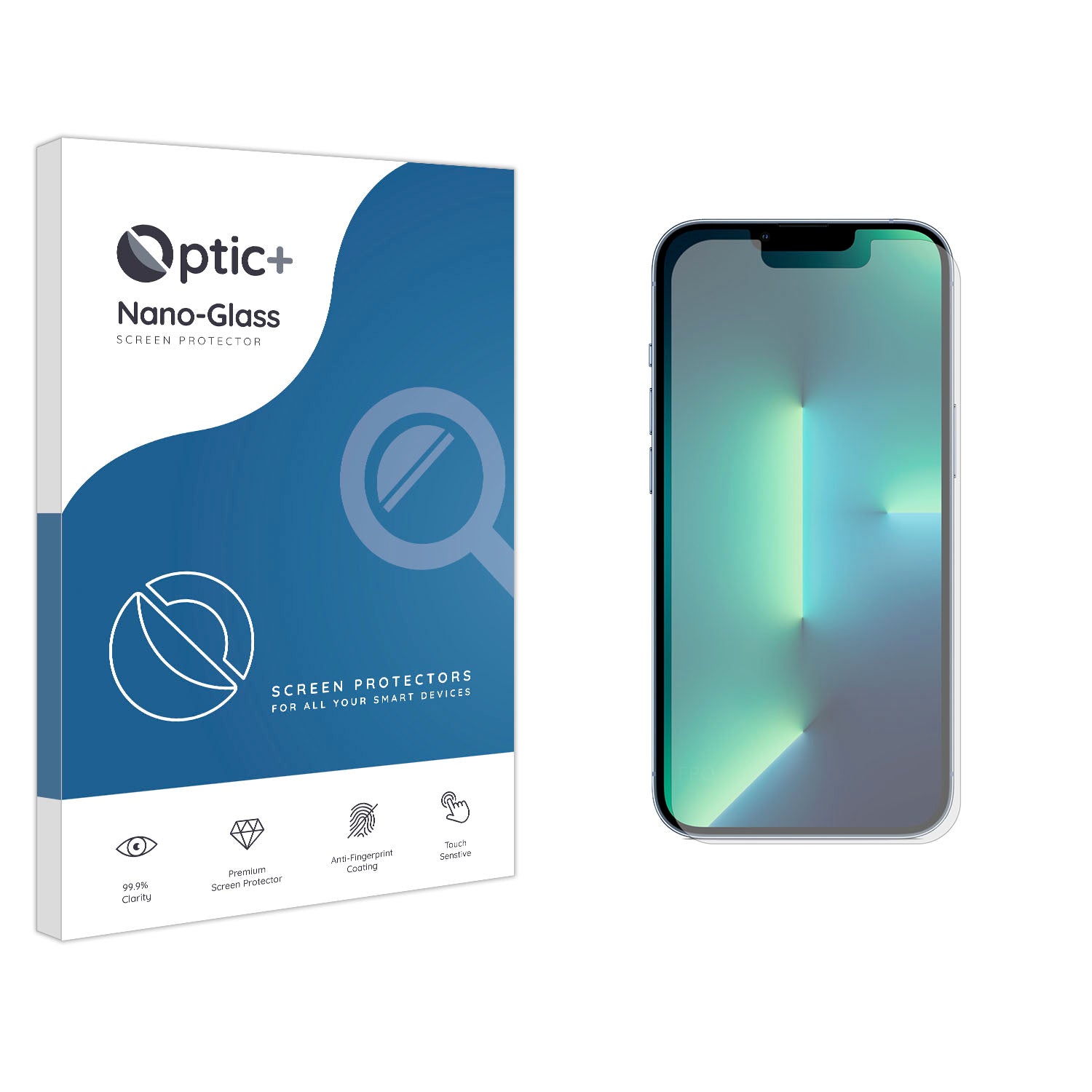 Optic+ Nano Glass Screen Protector for iPhone 13 Pro Max - ScreenShield
